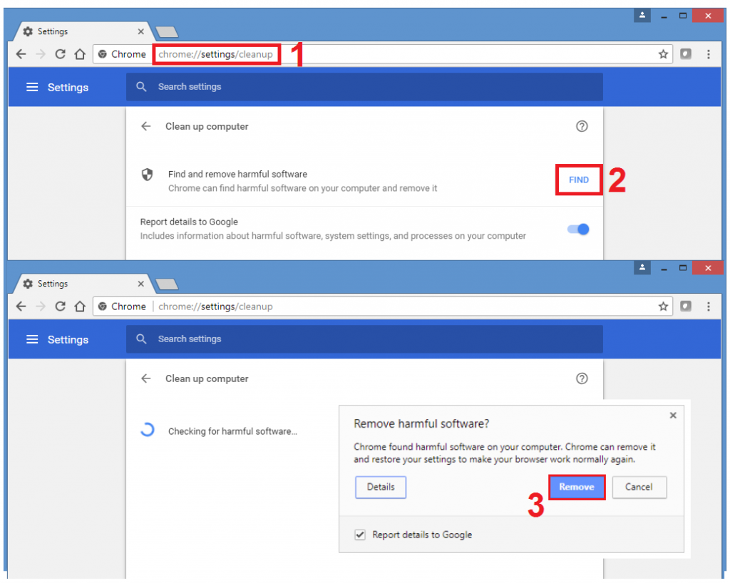 Cleanup ฟีเจอร์สำหรับค้นหาซอฟต์แวร์ที่ไม่พึงประสงค์บน Google Chrome ...
